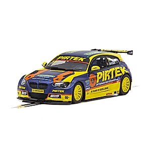 Scalextric 125i BTCC 2018 Andrew Jordan 1:32 Slot Race Car C4018, Yellow & Blue