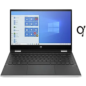 HP 2023 Pavilion x360 14" FHD IPS Touchscreen Premium 2-in-1 Laptop, 11th Gen Intel 4-Core i5-1135G7 Upto 4.2GHz, 16GB RAM, 1TB PCIe SSD, Windows 11 Home + HDMI Cable, Silver
