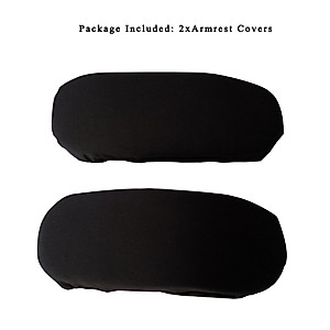 Loghot Set of 2 Office Chair Armrest Pads for Chair Armrest Slipcovers/Covers Maximum Relieves Elbow Discomfort Black