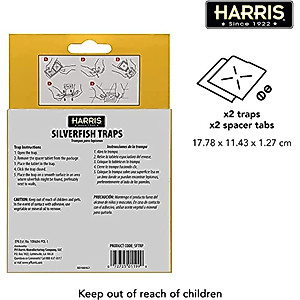 Harris Silverfish Killer Traps for Indoor, 2-Pack
