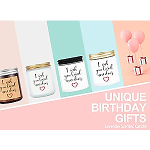 Lavender Scented Candle - Best Friend Gift for Women, Birthday Gifts for Best Friend, Mom, Girlfriend, Bestie, BFF, Daughter, Coworker, Colleague