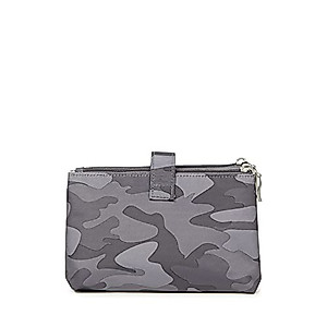Baggallini womens Carryall Case, Dark Grey Camo Print, One Size US