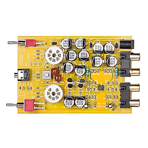 Little Bear T7 Vacuum Tube Phono Preamp, MM Turntable Preamplifier, Hi-Fi Home Audio for Record Player, Stereo Amplifier, Active Speaker