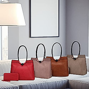 MKF Collection Tote Bags for Women Designer Handbag Shoulder Bag Lady Fashion Top-handle Messenger Purse BLack