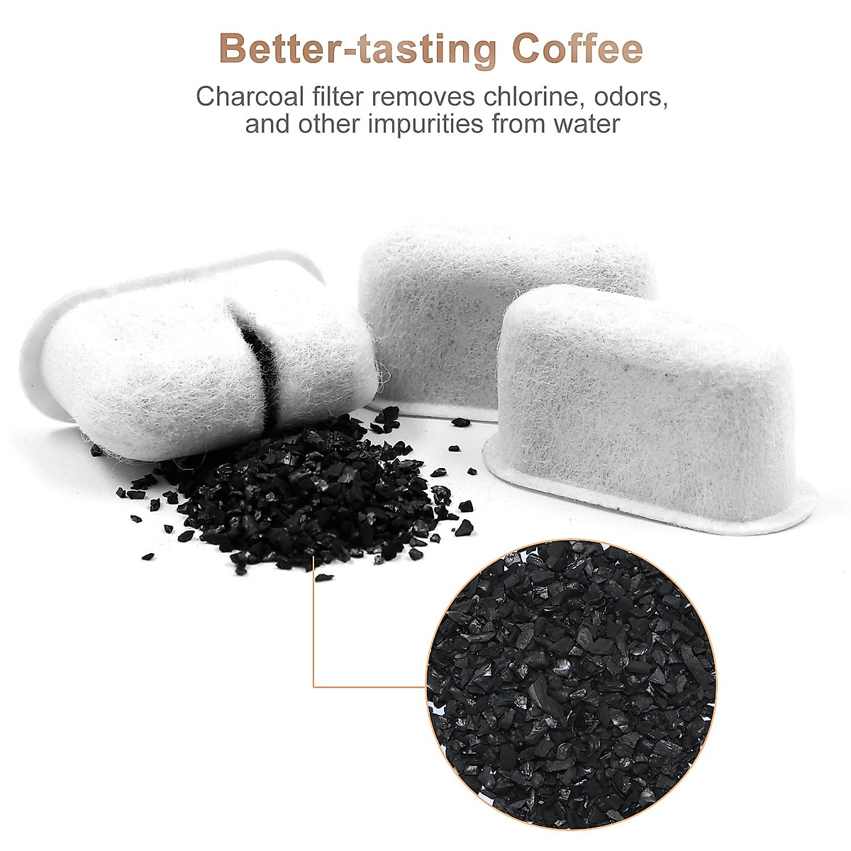 ADX 12-Replacement Charcoal Water Filters for Cuisinart Coffee Machines