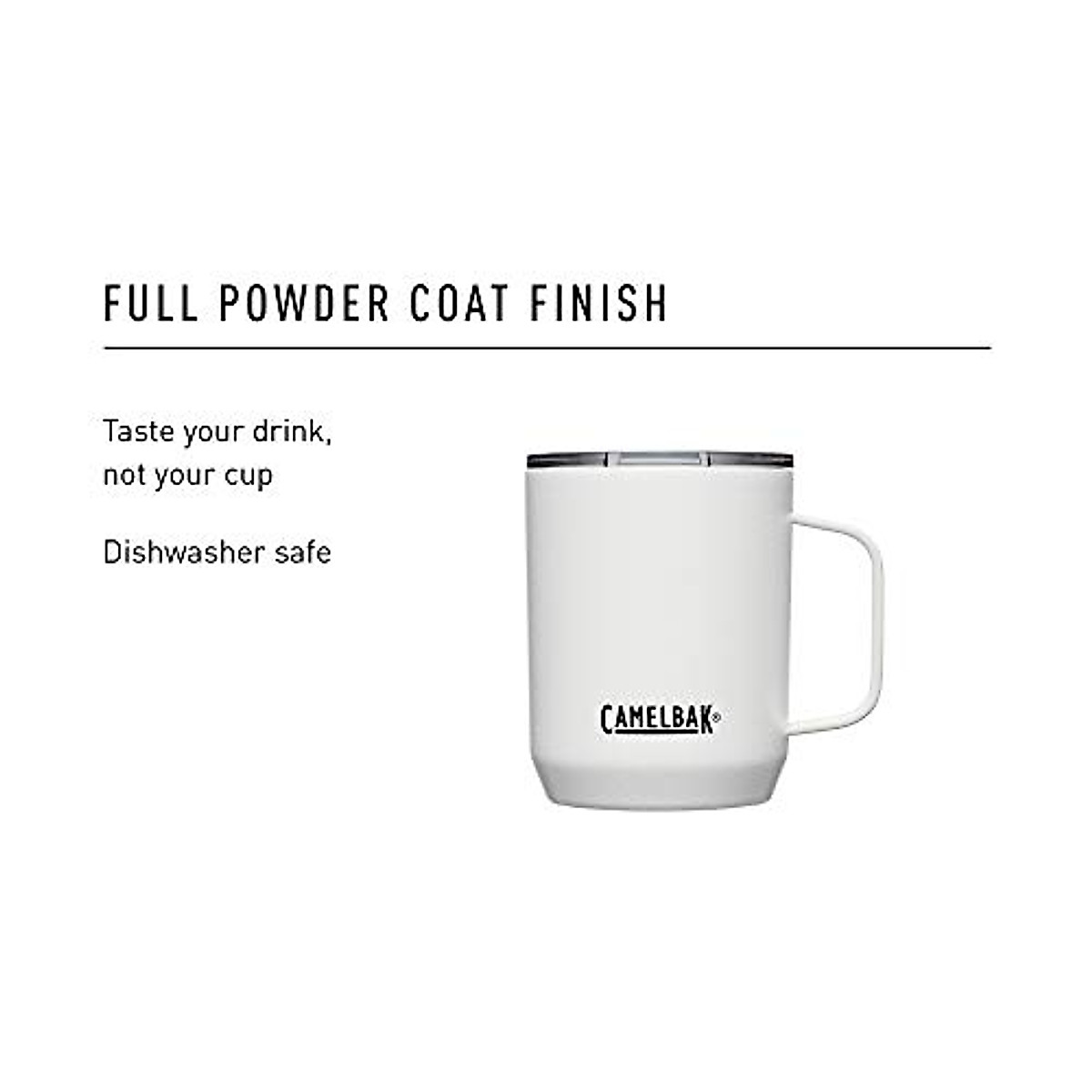 CamelBak Horizon 12oz Camp Mug - Insulated Stainless Steel - Tri-Mode Lid - White