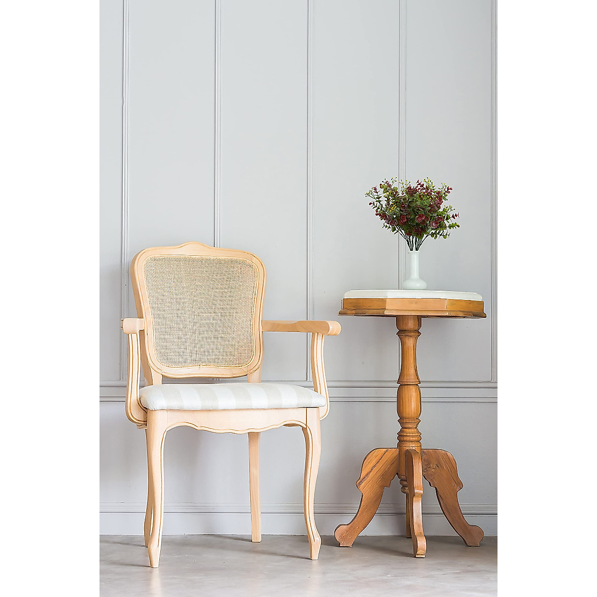 Season’s Need Décor Pack of 2 Faux Eucalyptus Leaves Spray, Artificial Greenery Stems Fake Eucalyptus Branches Plants for Greenery Wedding Jungle Theme Party (15”x5”) Green-Burgundy