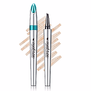 Eyebrow Pencil Eyebrow Microblading Pen - Eyebrow Pen Micro 4 Point Brow Pen Lift & Snatch, Brow Pencil Long-Lasting, Waterproof & Smudge-proof, Eye Makeup for Glossier Brow Flick (Light Brown)