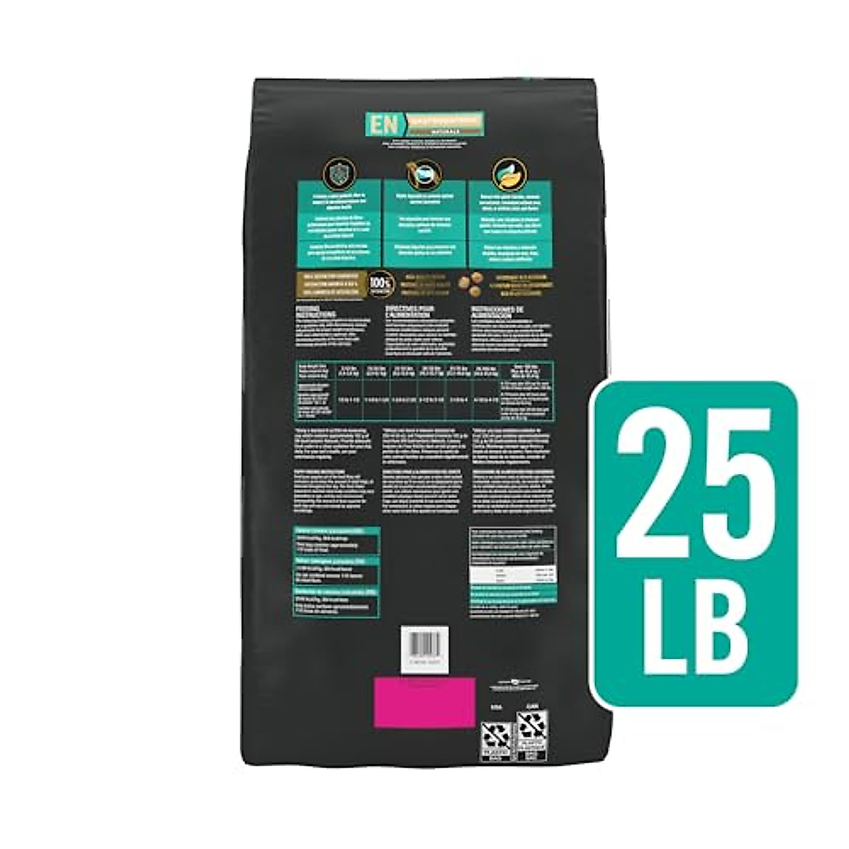 Pro Plan Veterinary Diets Purina EN Gastroenteric Naturals with Added Vitamins, Minerals and Nutrients Canine Dry Natural Dog Food - 25 lb. Bag