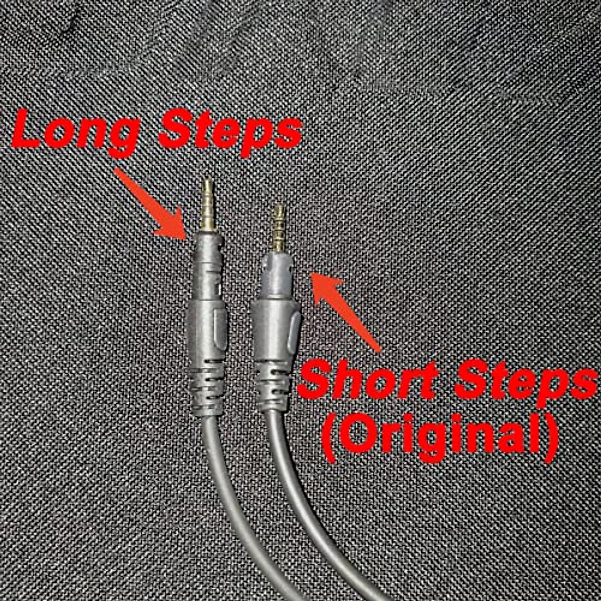 Voarmaks 4 Pole Long Steps Audio DJ Cable Cord Line Plug Compatible with Pioneer HDJ-X5 X7 S7 CUE1 Headphones Extended Coiled Spring Dj Wire