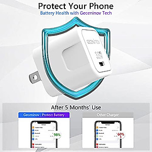 USB C Charger Block, GECENinov 33W GaN III Fast Charger with 3.3ft USB-C Cable, Mini Wall Charger for iPhone 14/13/12/11 Mini/Pro/Max, SE/XS/XR, iPad Pro/Air/10/9/8, S22/S21 Series, Pixel 6/5