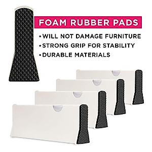 4 Drawer Dividers and Organizer, Organize Silverware and Utensils in Home Kitchen, Divider for Clothes in Bedroom Dresser, Designed to Not Snag Underwear and Bra Fabrics, Bathroom Storage Organizers