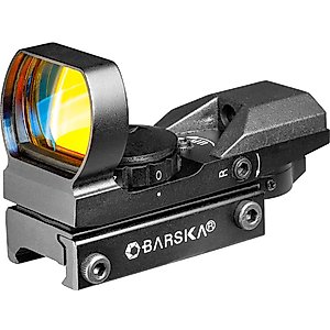 BARSKA AC10632 Red Multi-Reticle Electro Reflex Sight with with Picatinny / Weaver Style Base