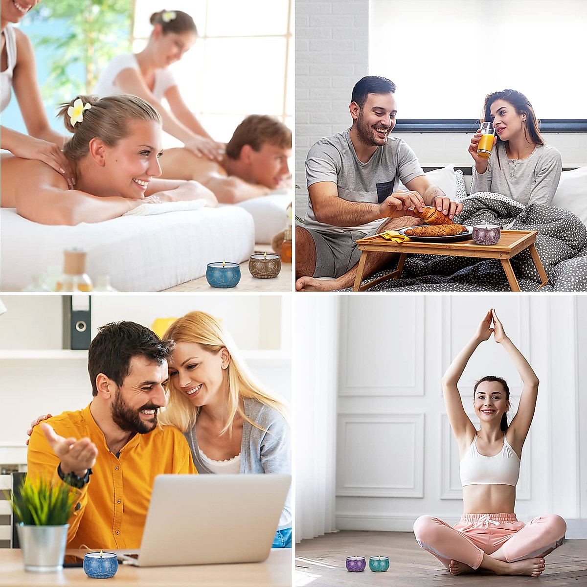 Scented Candles Gift Set for Women, Soy Wax 2.5 Oz Portable Travel Tin Candles, Candles Bulk with 12 Constellations for Aromatherapy and Home Decor, Gift for Birthday