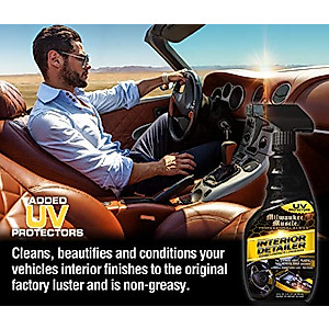 Milwaukee Muscle - Auto Car Interior Cleaner Detailer Spray - 24 Fl Oz - For Cars, Bikes, Boats - Cleaner and Conditioner For Leather, Vinyl, Plastics, Screens - Upholstery Protectant Detailing Spray