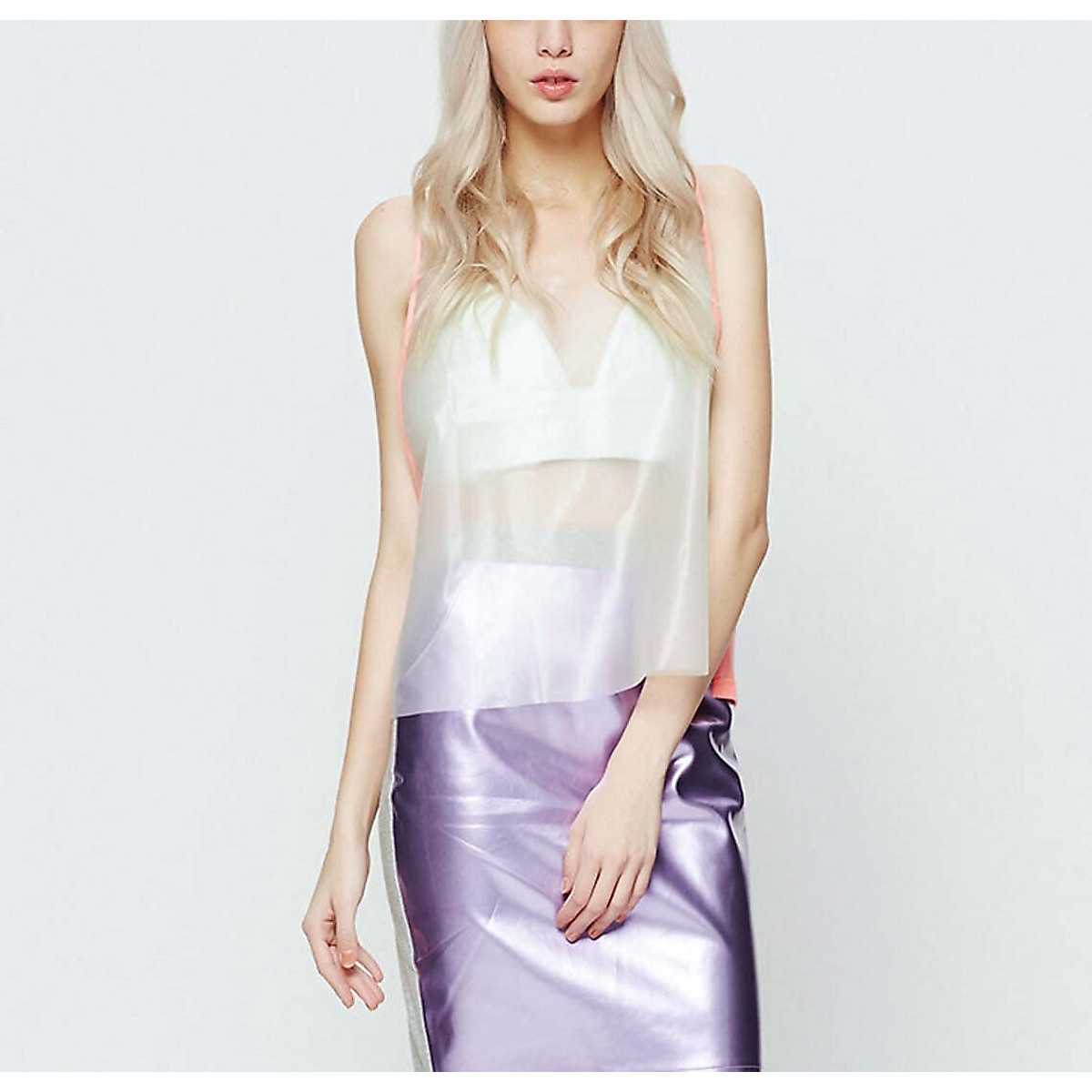 4mil Thickness Frosted TPU Fabric Matte Translucent Film Windproof Waterproof Raincoat Dress Creative Designer's Fabric 54 Inches Wide - 1 Yard Folded