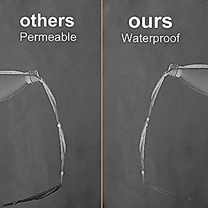 Hysbame Grey Cooler Cover Universal Waterproof Durable Rolling Cooler Patio ，Fits Most 80 Quart Rolling Cooler Cart Cover, Outdoor Beverage Cart, Patio Ice Chest Protective Covers