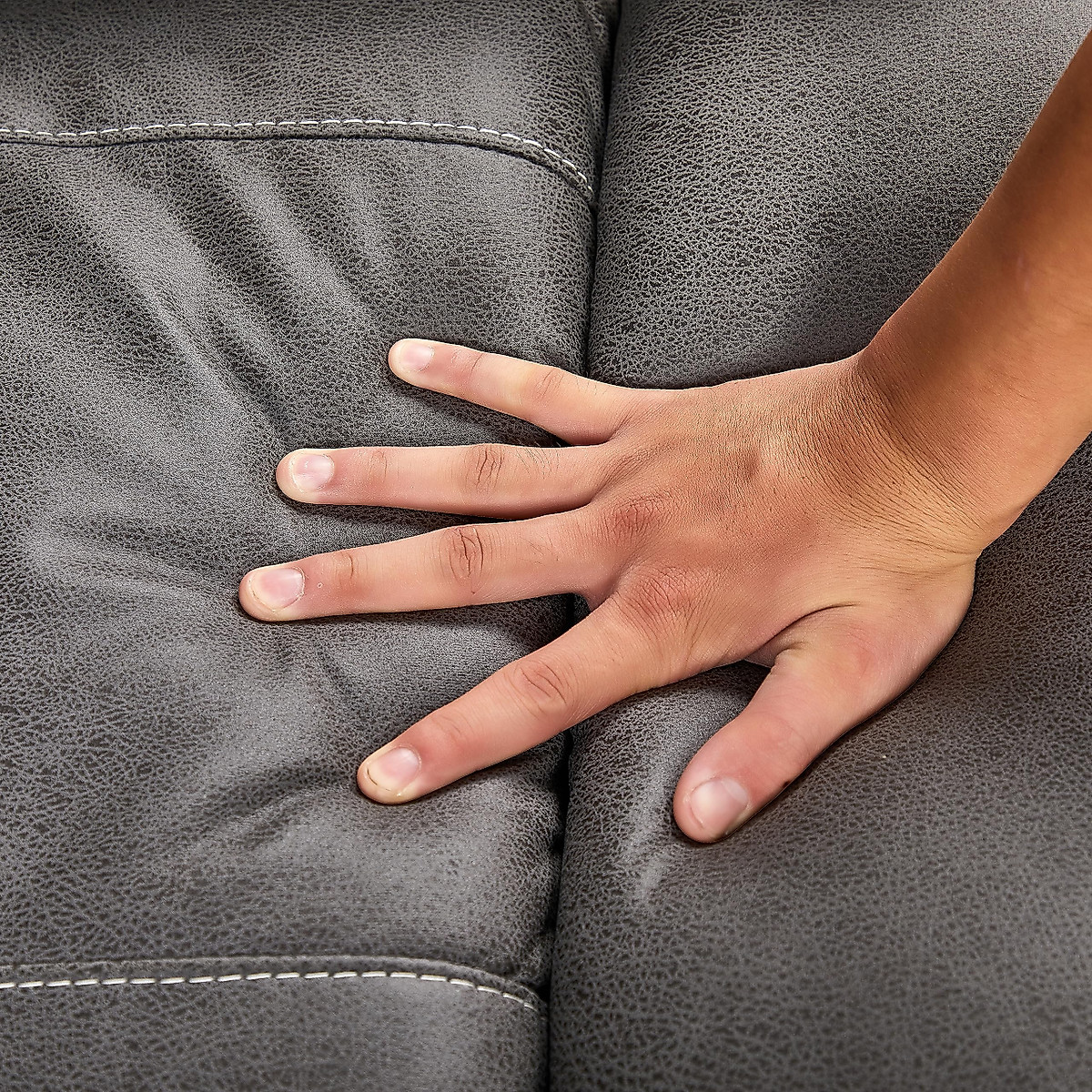 Lyromix Power Swivel Nursery Glider Recliner Chair, Gray