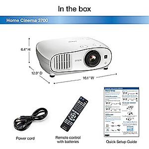 Epson Home Cinema 3700 1080p 3LCD Home Theater Projector
