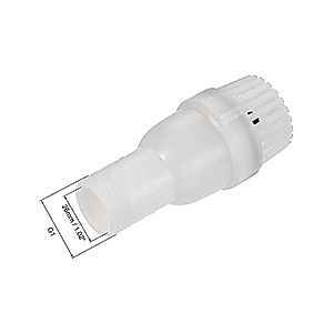uxcell Foot Valve, G1 Thread Filter Strainer Check Valve for Home Garden Water Well Pump Pool, PVC, White