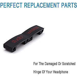 Replacement Headband Metal Folding Hinge Clip Cover Pin Repair Parts Set Compatible with Studio 3 Studio 3.0 Wireless Over-Ear Headphones (Black+Red)