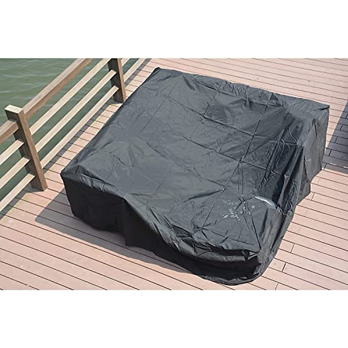 Outdoor Patio Furniture Cover for Rectangle Table & Chairs Waterproof Heavy Duty Seater Sofa Cover Extra Large Dustproof Bench Protector (91"x91"x28")