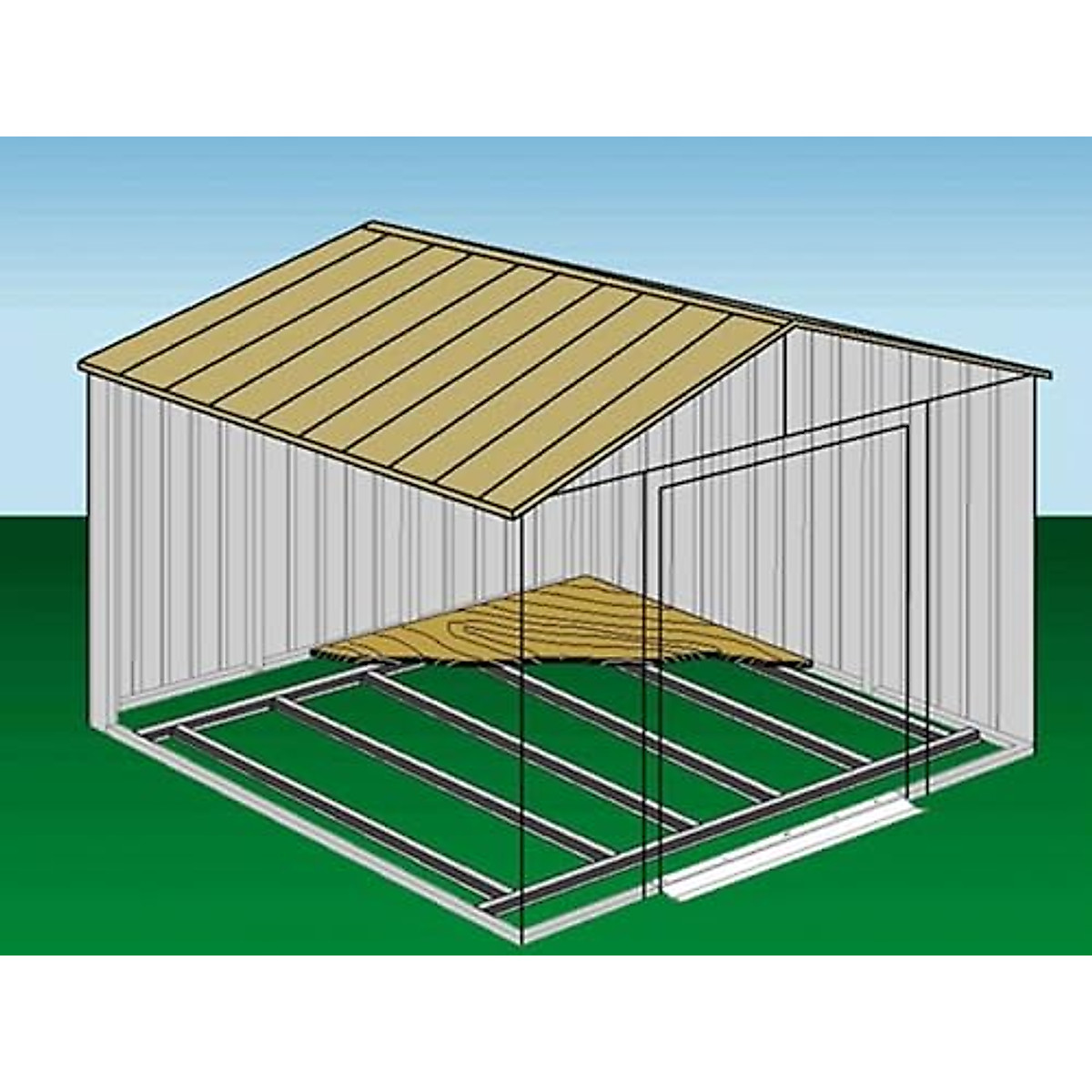 Arrow Sheds Floor Frame Kit for Arrow Classic Sheds Sized 12' x 12'