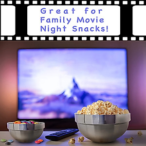 SML HOME Heat Insulated Stainless Steel Bowls, SUS 304, Double Walled Multipurpose, Cereal, Rice, Soup, Noodles, Salad, 4 Pack, LARGE (28 oz)