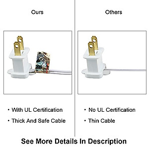 TQS 22" Cane Candy Lights - 6 Pack Christmas Candy Cane Pathway Markers Light Yard Lawn Garden Stakes Outdoor Decorations - Large Plastic Red Warm White Lights Christmas Party Holiday Decor