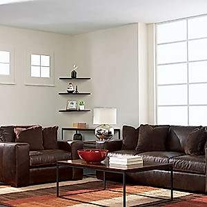 NOZE Floating Corner Shelf Wall Mounted Set of 3, Solid Wood Organizer Displays Storage Rack Home Decor for Living Room, Bedroom, Bathroom, Kitchen