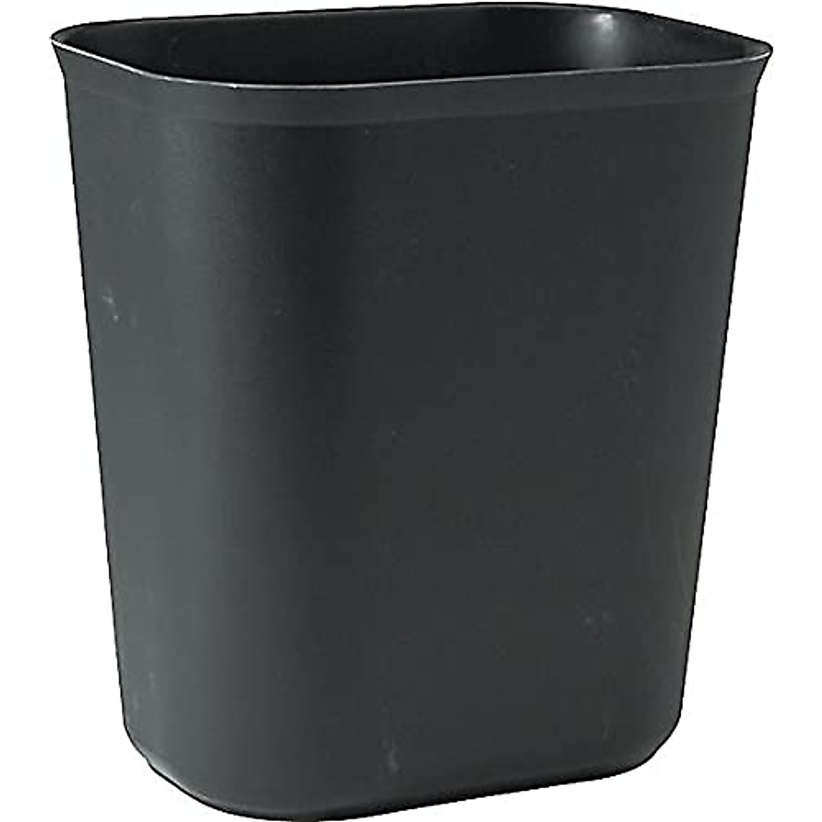 Rubbermaid Commercial 254100BK Fire-Resistant Wastebasket, Rectangular, Fiberglass, 3.5gal, Black