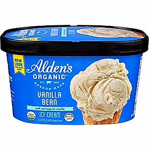 Alden's, Organic Vanilla Bean Ice Cream, 48 oz (Frozen)