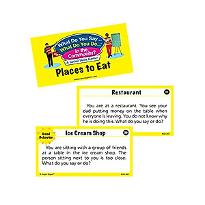 Super Duper Publications | What Do You Say... What Do You Do...® in The Community? Social Skills Board Game | 1-6 Players, Ages 5-12
