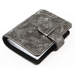 Forged Dice Co Spellbook of Incantations (Dragon Edition) Spellbook Card Holder & Deck of Dry Erase Cards with Velvet Storage Bag - Storage for D&D Spell Book Monster Magic Item Cards