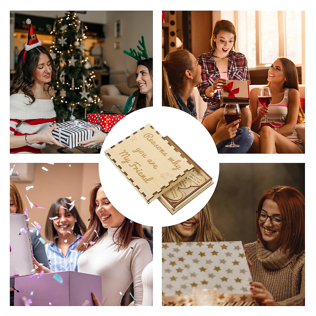 NOLITOY Personalized Sentimental Box Reasons Why You Are My Best Friend Cute Birthday For Her Women Friendship & Bestie