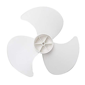 FEESHOW Aluminum/Plastic Fan Blade Five/Three Leaves Replacement with Nut Cover for Stand/Table Fanner General Accessories White One Size