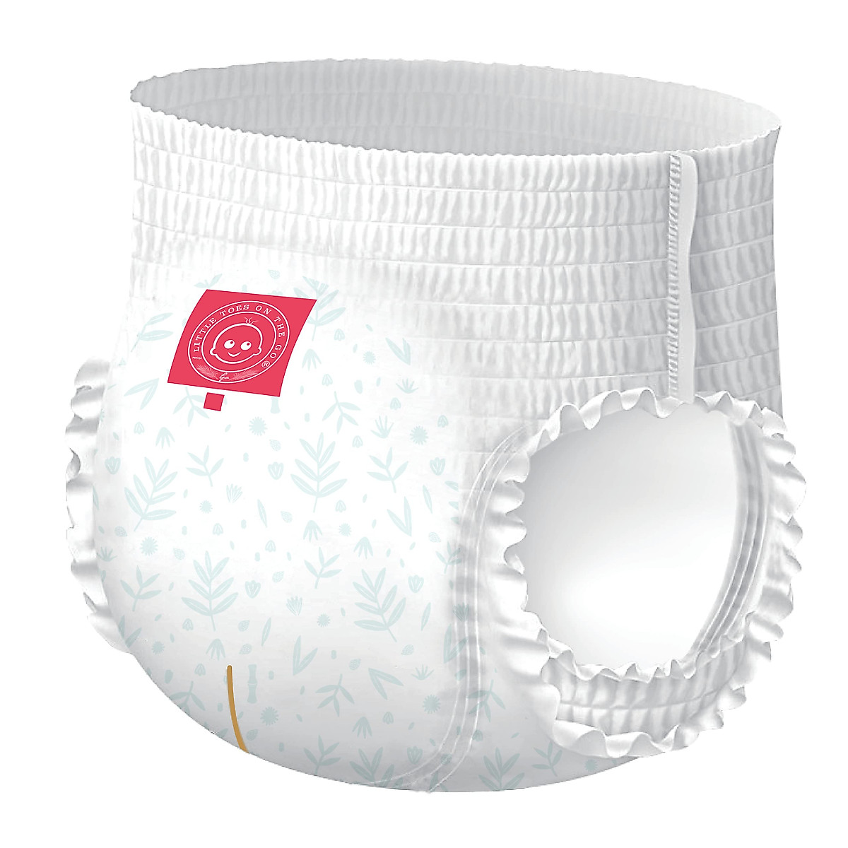 Little Toes Patented Natural Disposable Viscose Diapers ǀ Day and Overnight Diapers ǀ Sustainable ǀ Size 4 Large ǀ 36 Pack