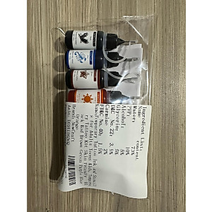 Temporary Tattoo Ink and Stencils for Adults Teens Kids, Temporary Tattoo Kit Skin Friendly - Black Red Brown Green Purple Blue Orange