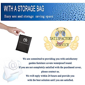 Schleuder Porch Swing Cover, Hanging Porch Swing Cover Waterproof, Outdoor Hanging Swing Cover, Cover for Porch Hanging Swing - Black (51 * 28 * 28/20inch)