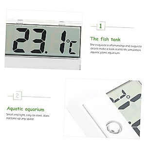Happyyami 1pc Electronic Thermometer Fish Tank Thermometer Waterproof Thermometer Multi-Purpose Digital Thermometer Aquarium Temp Detector Fish Tank Accessory Fish Tank Temperature Meter