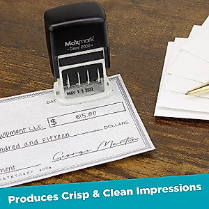 MaxMark Dater 2000 Self Inking Date Stamp - Black