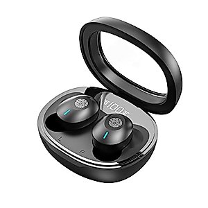 ibxShow Headphones Wireless Bluetooth True Wireless Earbuds LED Power Display Earphones with Wireless Charging Case IPX5 Waterproof in-Ear Earbuds
