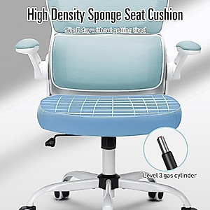 SOMEET Office Chair, Ergonomic Mesh Office Chair with Adjustable Headrest and Arms, High Back Ergonomic Desk Chair with Lumbar Support, Comfortable Home Office Desk Chairs with Tilt Lock (Blue)