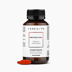 JSHealth Vitamins, Metabolism+ Formula, Healthy Natural Energy Support, Metabolism Maintenance Supplement (60 Capsules)