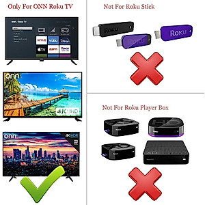 Universal Remote for ONN Roku TV Remote, Compatible with All ONN Roku TVs 4K UHD LCD Smart HDTV with Netflix Disney Hulu Vudu App Keys