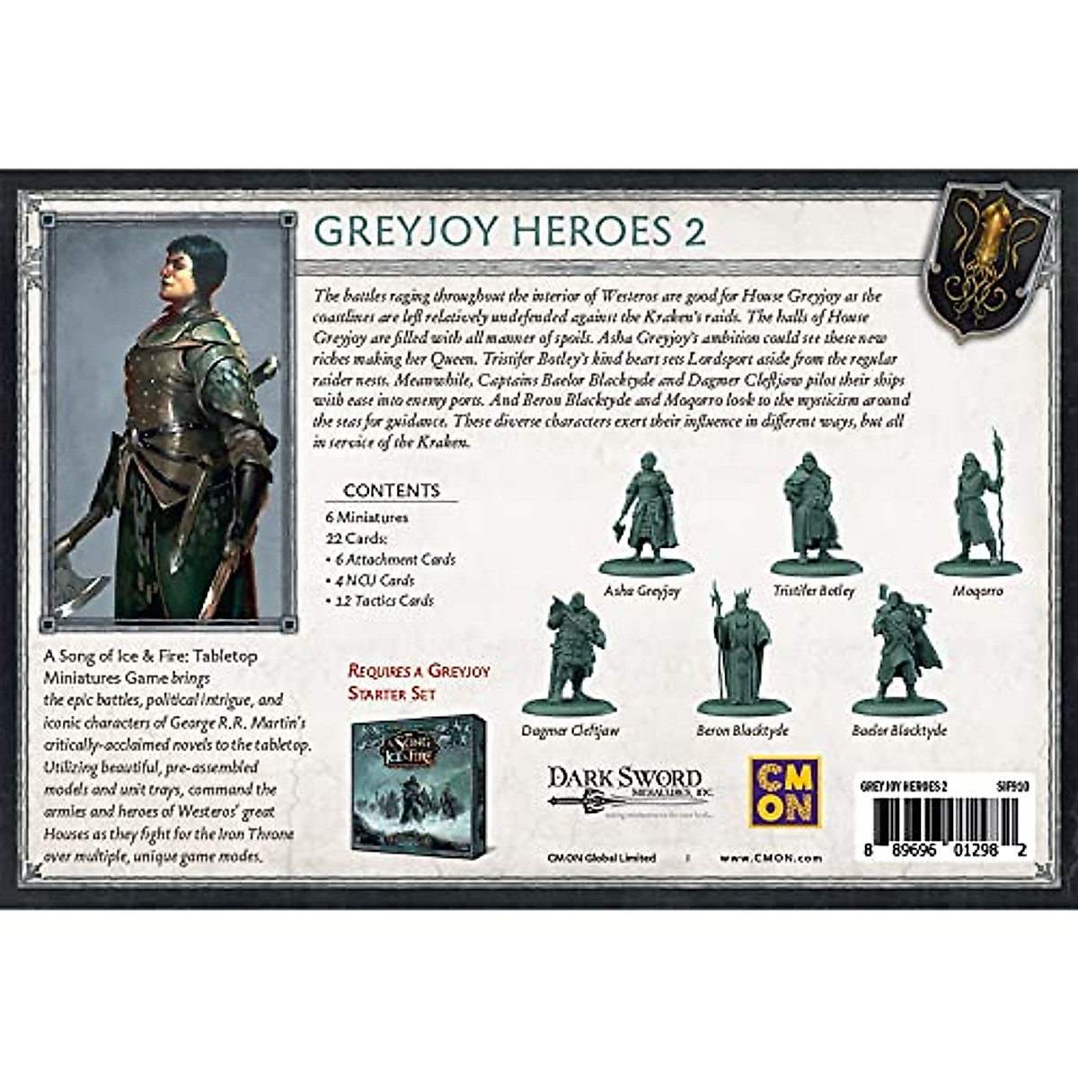 CMON A Song of Ice and Fire Tabletop Miniatures Game Greyjoy Heroes Unit Box #2 | Strategy Game for Teens and Adults | Ages 14+ | 2+ Players | Avg. Playtime 45-60 Minutes | Made Multi Color SIF910