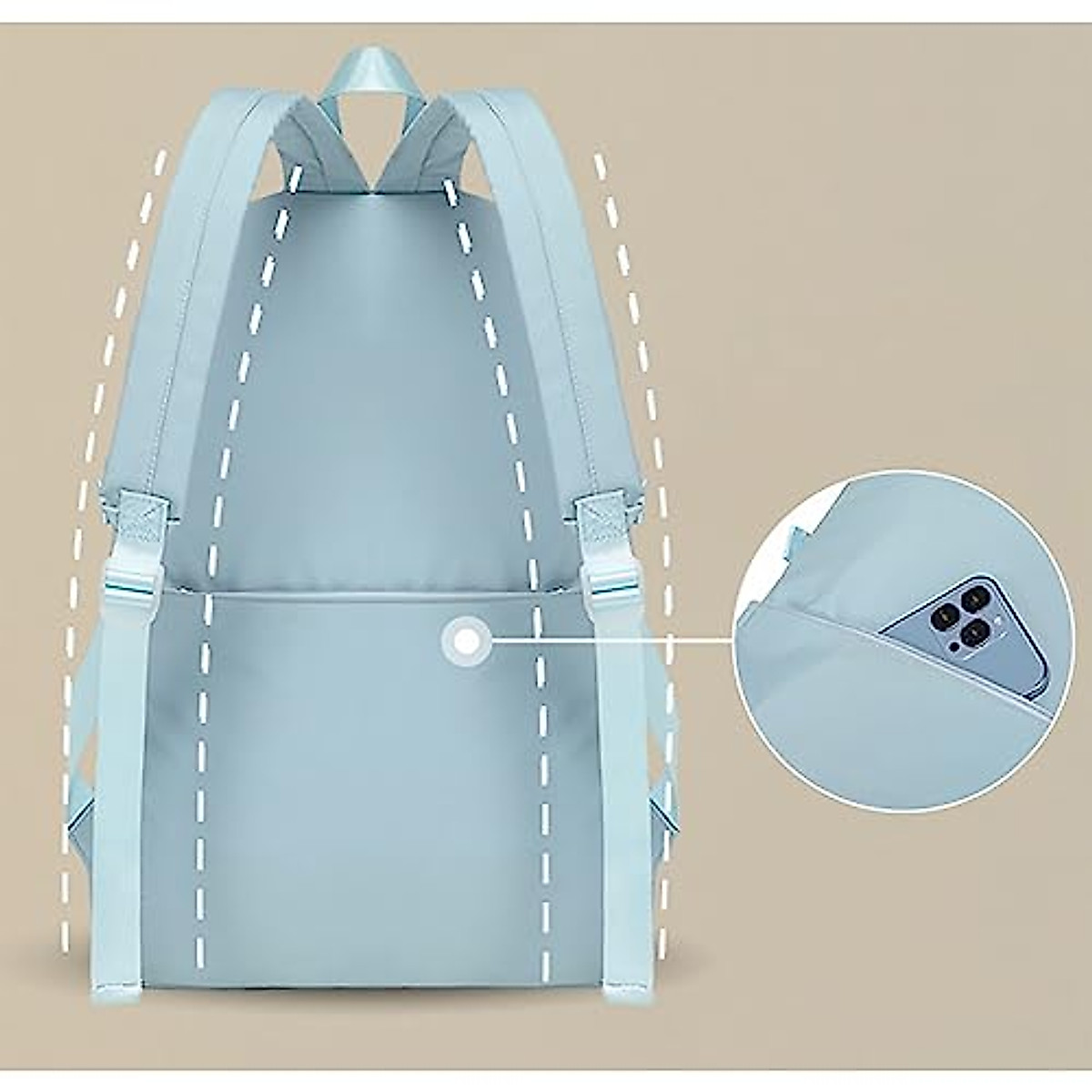 ALORVE Backpack Cute Anime Student Schoolbag Cartoon Casual Travel Bag for Boys and Girls School Season Gifts (Blue)