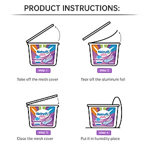 NATRUTH Activated Charcoal ,Moisture Absorber boxes 500mL (3 Packs), Closet Dehumidifier, Eradicate Odor，Moisture Absorber, Dehumidifier for Closet ,Bathrooms, Kitchen & Study, Boats,RVs and More (3)