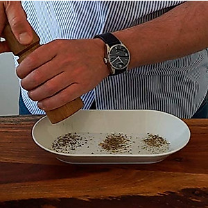 CrushGrind Ceramic Grinder for DIY Salt Pepper or Spice Mills with Adjustable Grinding Setting (10.2" - Pack of 1)