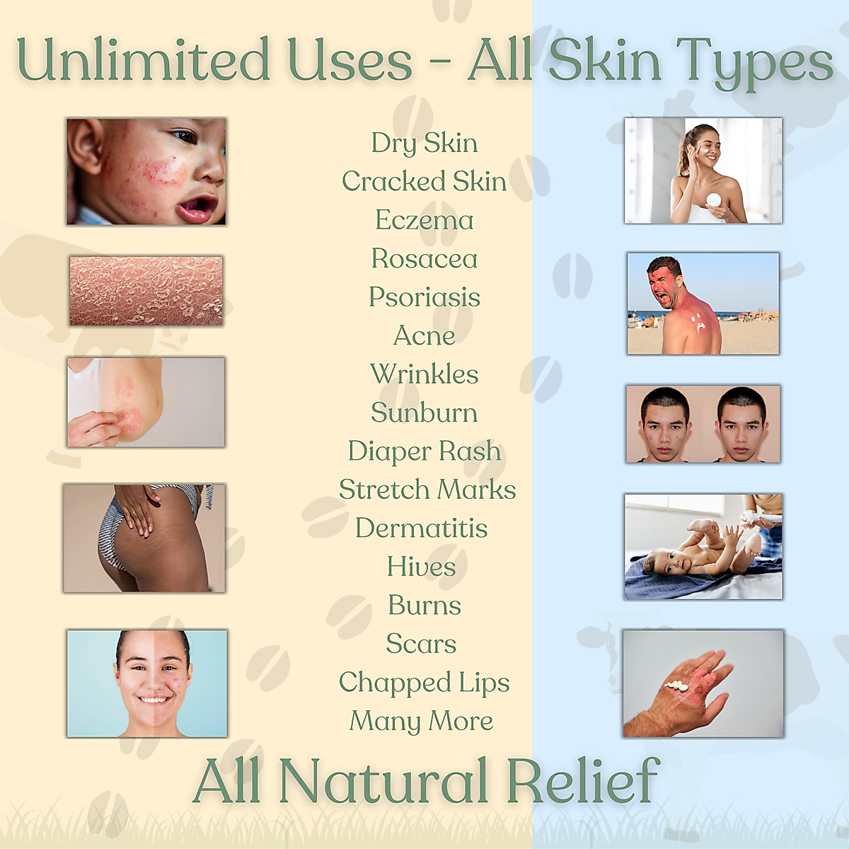 Handmade NAKED TALLOW BALM | 1 Ingredient - 100% Grass Fed Tallow | Whole Body & Face | Whipped & UNSCENTED for Sensititve Dry Skin, Babies, Eczema, Psoriasis, Rosacea (2oz)